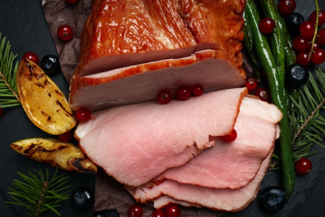 Maple and Mustard Glazed BBQ Ham Recipe