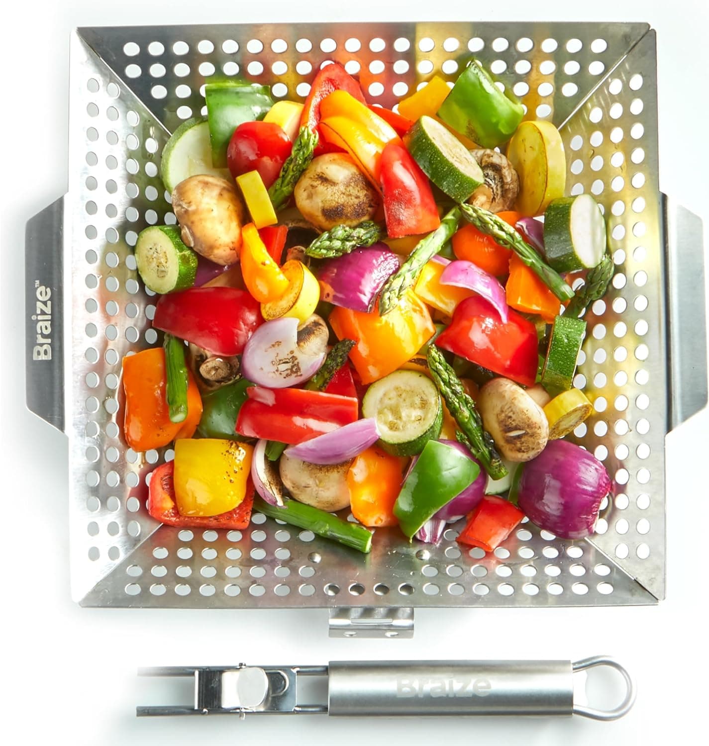 Braize Stainless Grill Basket | 35cm Volumetric Searing Elite