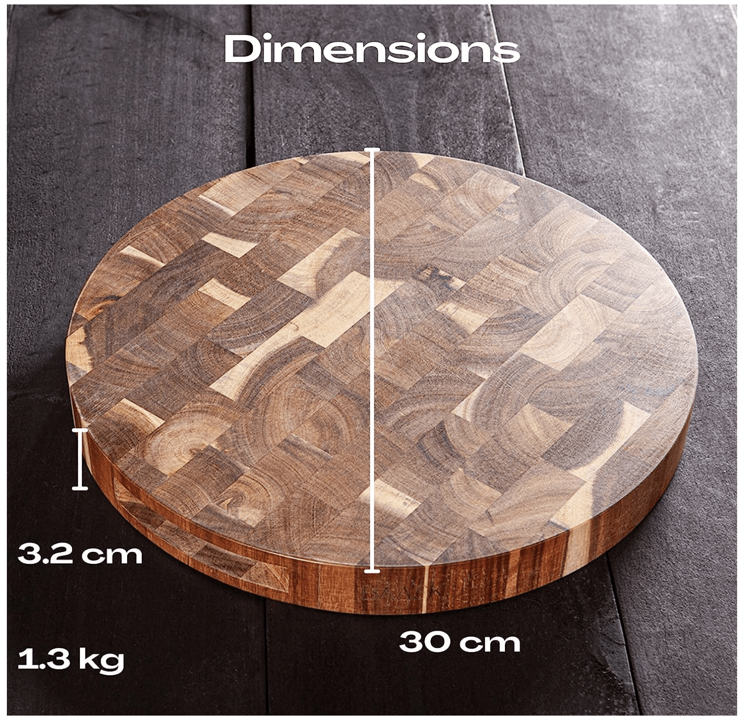 Acacia End Grain Board - 3.2cm Heavy-Duty Elite