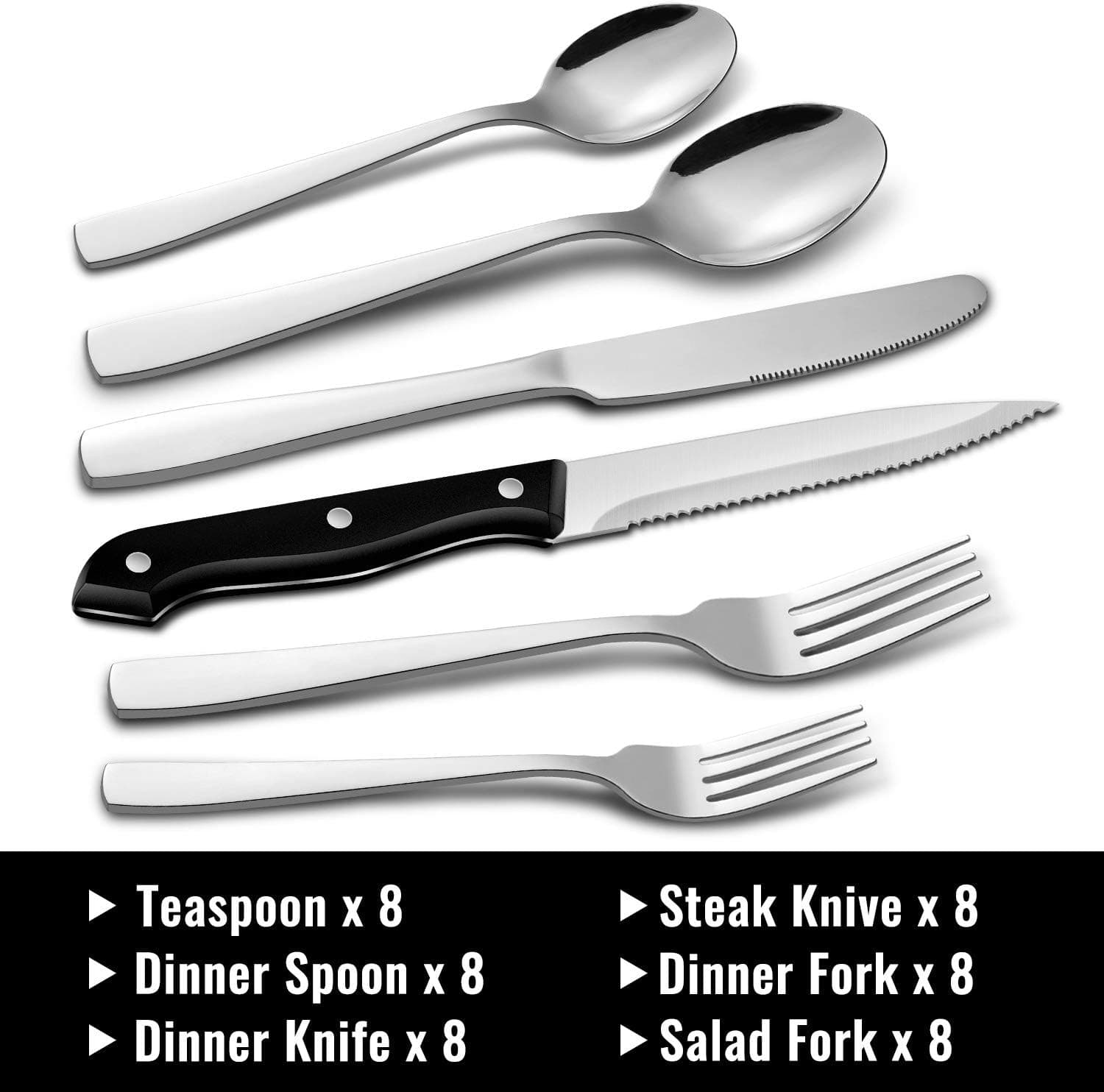Silverware Set 48Pcs – CHEF SUPPLY CO