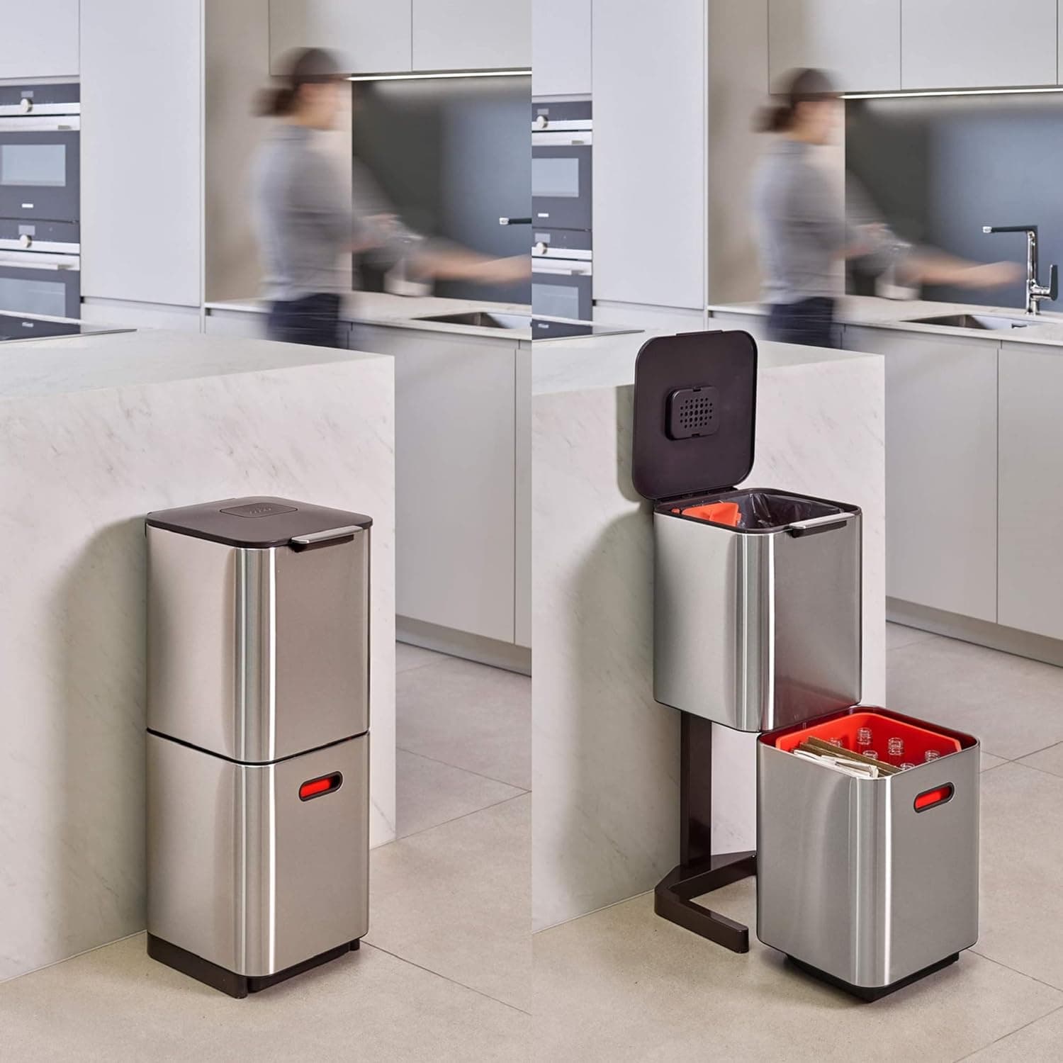 Waste Separation and Recycling Kitchen Bin 40L – CHEF SUPPLY CO