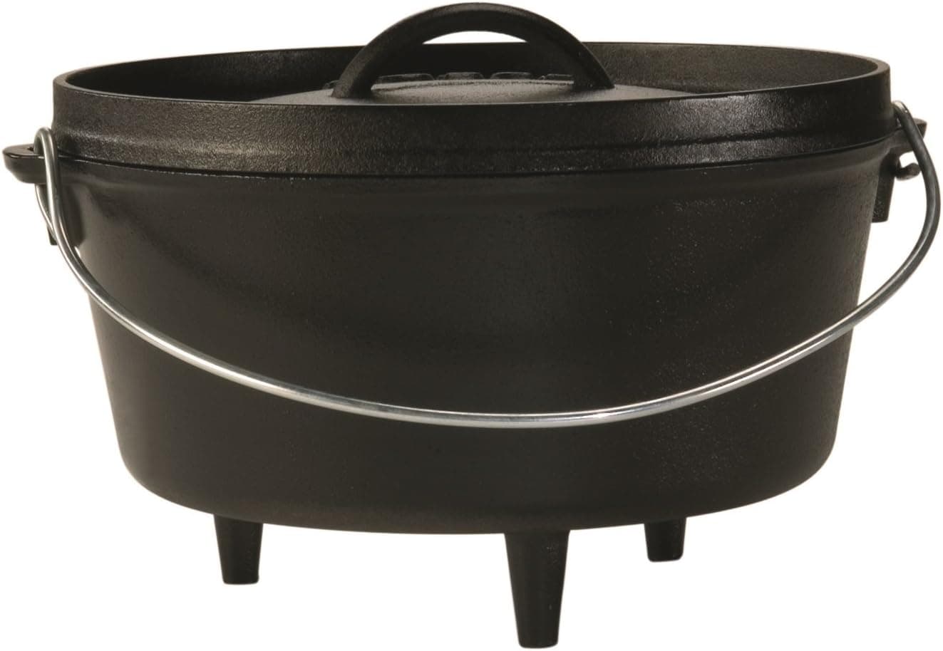 5Qt Cast Iron Deep Dutch Oven with Griddle Lid